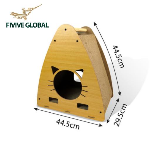 Wholesale Triangle Wooden Cat Tent - Wooden Cat House, Cat Outdoor ...